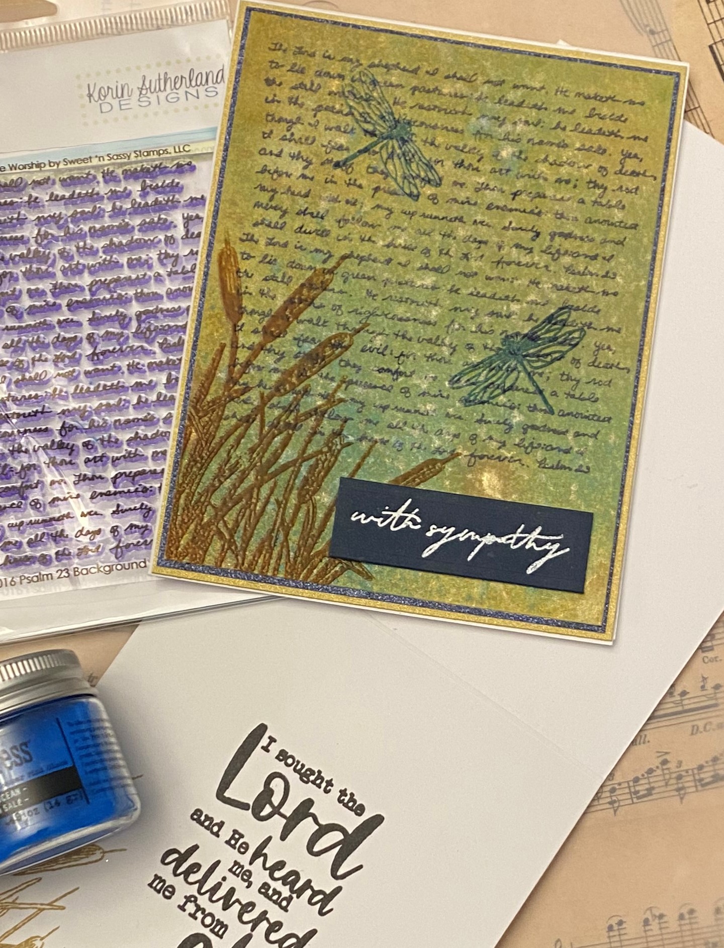 Translucent Embossing Glazes and Magicals: Creating a Sympathy Card – 3 ...